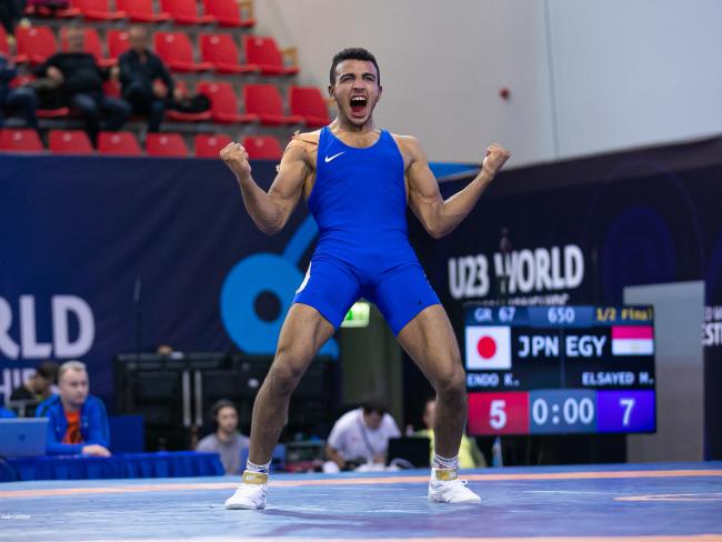 Elsayed Advances to Second World Final in 10 Days at #WrestleBudapest | United World Wrestling